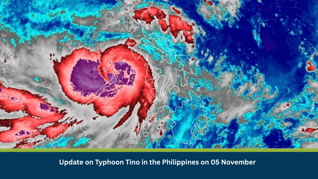 Update on Typhoon Tino in the Philippines on 05 November
