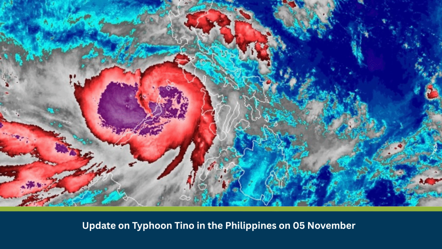 Update on Typhoon Tino in the Philippines on 05 November