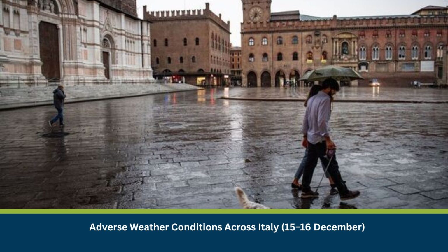 Adverse Weather Conditions Across Italy