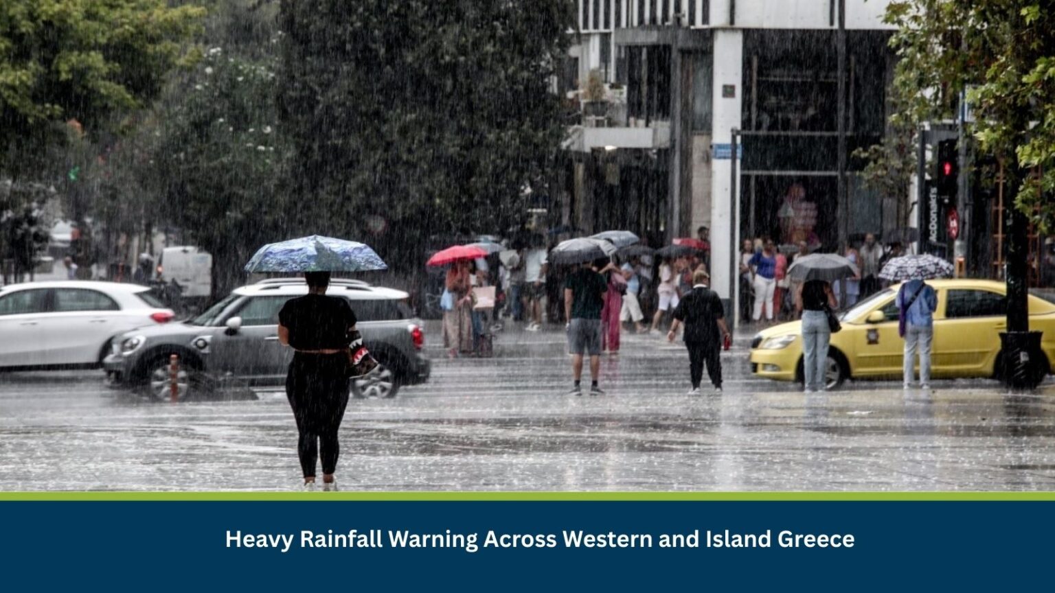 Heavy Rainfall Warning Across Western and Island Greece